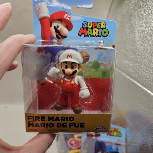 Jakks | Toys | 7 Super Mario Bros Yoshi Mario Cappy Fire Ice Figure 25 ...